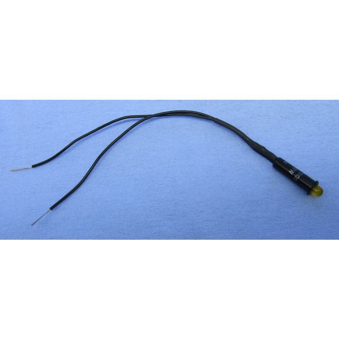 Philmore 11-2452 Amber LED Snap-In Light - 125V, 6" Leads | GigaParts.com