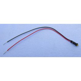 Philmore 11-2402 Amber LED Snap-In | 2V, 6in Stripped Leads GigaParts.com