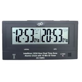 Intellitron CK-158RC Dual Time Zone Atomic LCD Clock | GigaParts.com