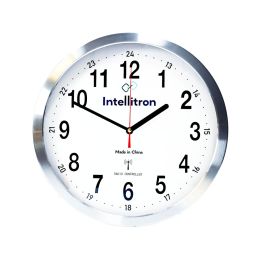 quartz silver clock