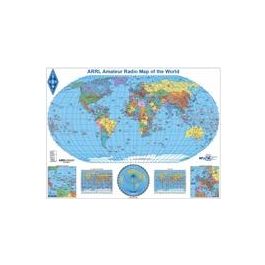 ARRL Amateur Radio Map of the World - Colorful & Detailed GigaParts.com
