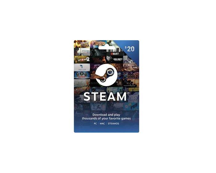 Steam 20 Dollar Gift Card GigaParts.com