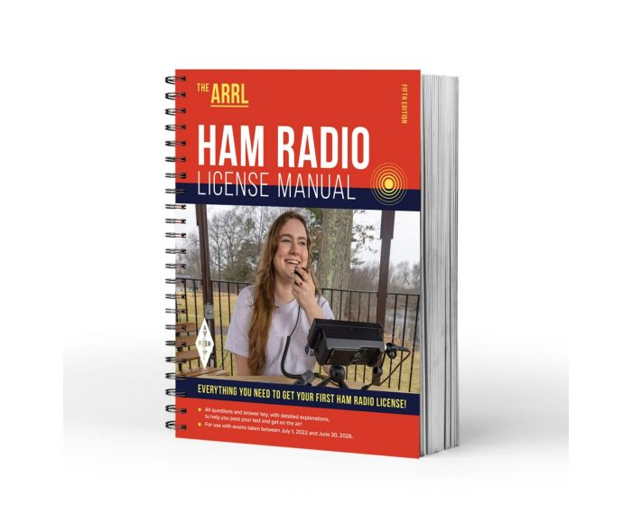 ARRL Ham Radio License Manual 5th Edition (Spiral Bound) 2022-2026 ...