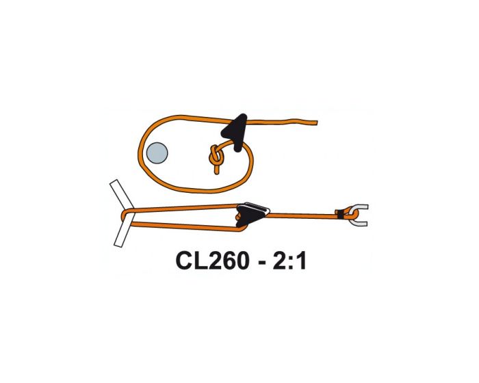 Glow Clamcleat Line-Lok Tensioner 2-4mm GigaParts.com