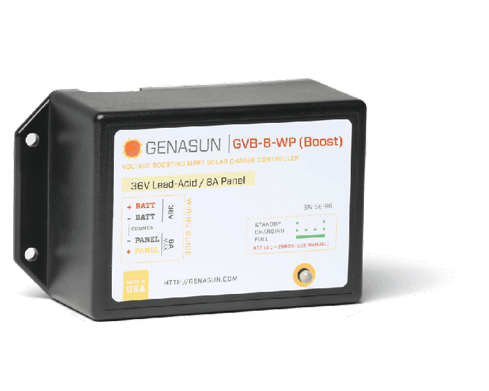 Genasun Waterproof MPPT Voltage Boosting Solar Controller for LiFEPO4 ...