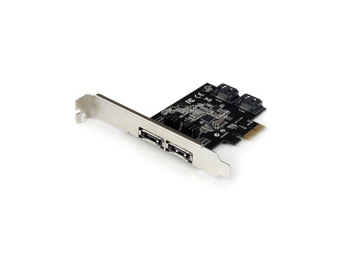 2 Port PCI Express SATA 6 Gbps eSATA Controller Card GigaParts.com
