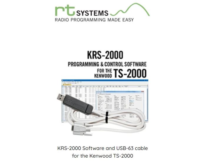 RT Systems KRS-2000 RT Systems KRS-2000 USB Cable and RT Systems ...