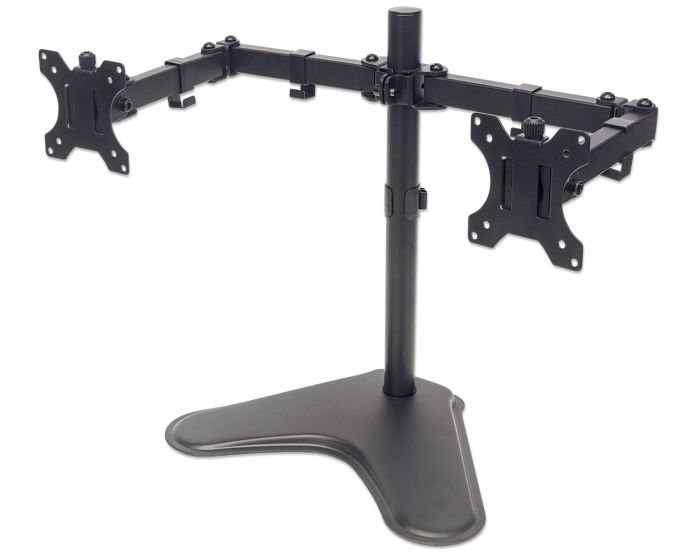 Universal Dual Monitor Stand with Double-Link Swing Arms GigaParts.com