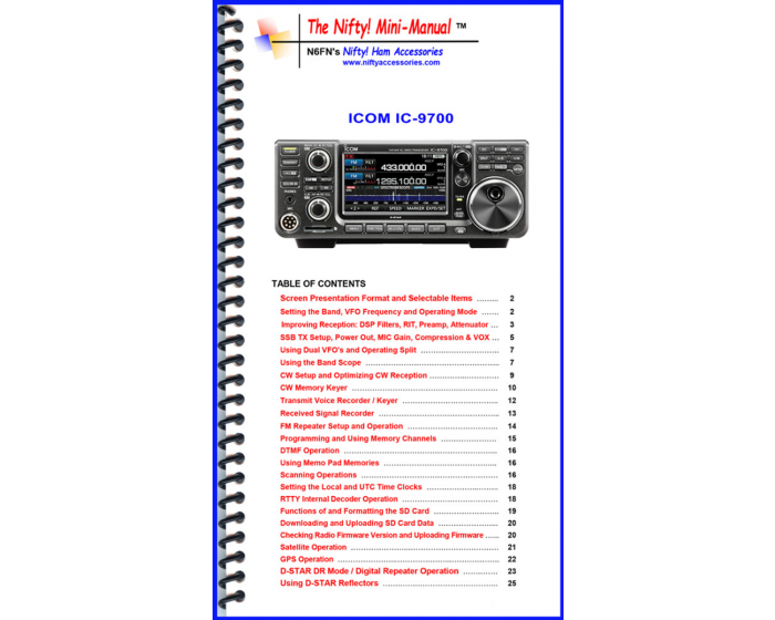 IC-9700 Mini-Manual GigaParts.com
