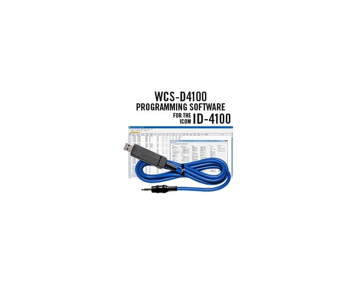 WCS-D4100 Programming Software and USB-29A cable for the Icom ID-4100 ...