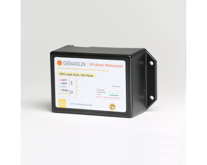 Genasun Waterproof MPPT Voltage Boosting Solar Controller for Lead Acid ...