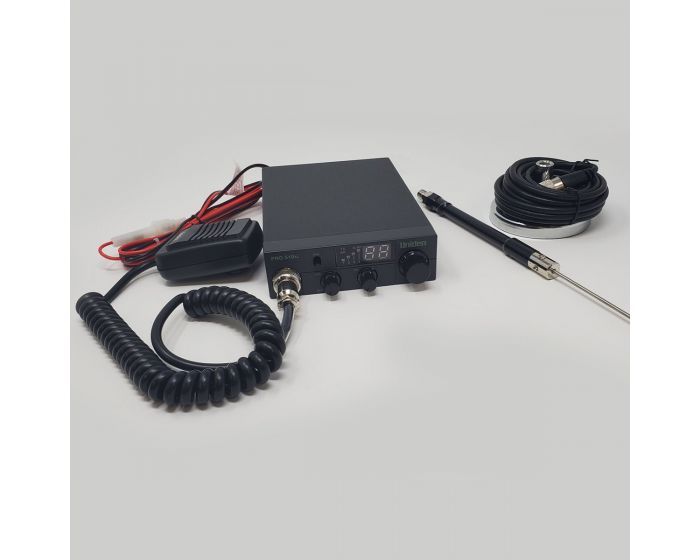 Uniden Pro510XL CB Radio and Shark CB Antenna Kit GigaParts.com